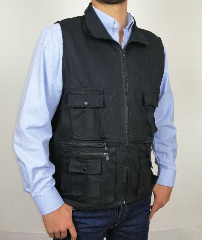 Chaleco tipo Periodista dril 8 bolsillos – Dwork | Dotacion